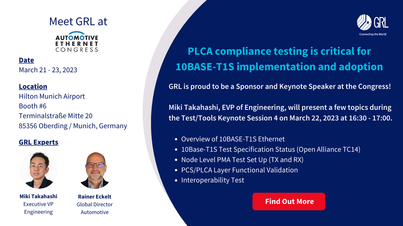 Automotive Ethernet Congress 2023 | GraniteRiverLabs